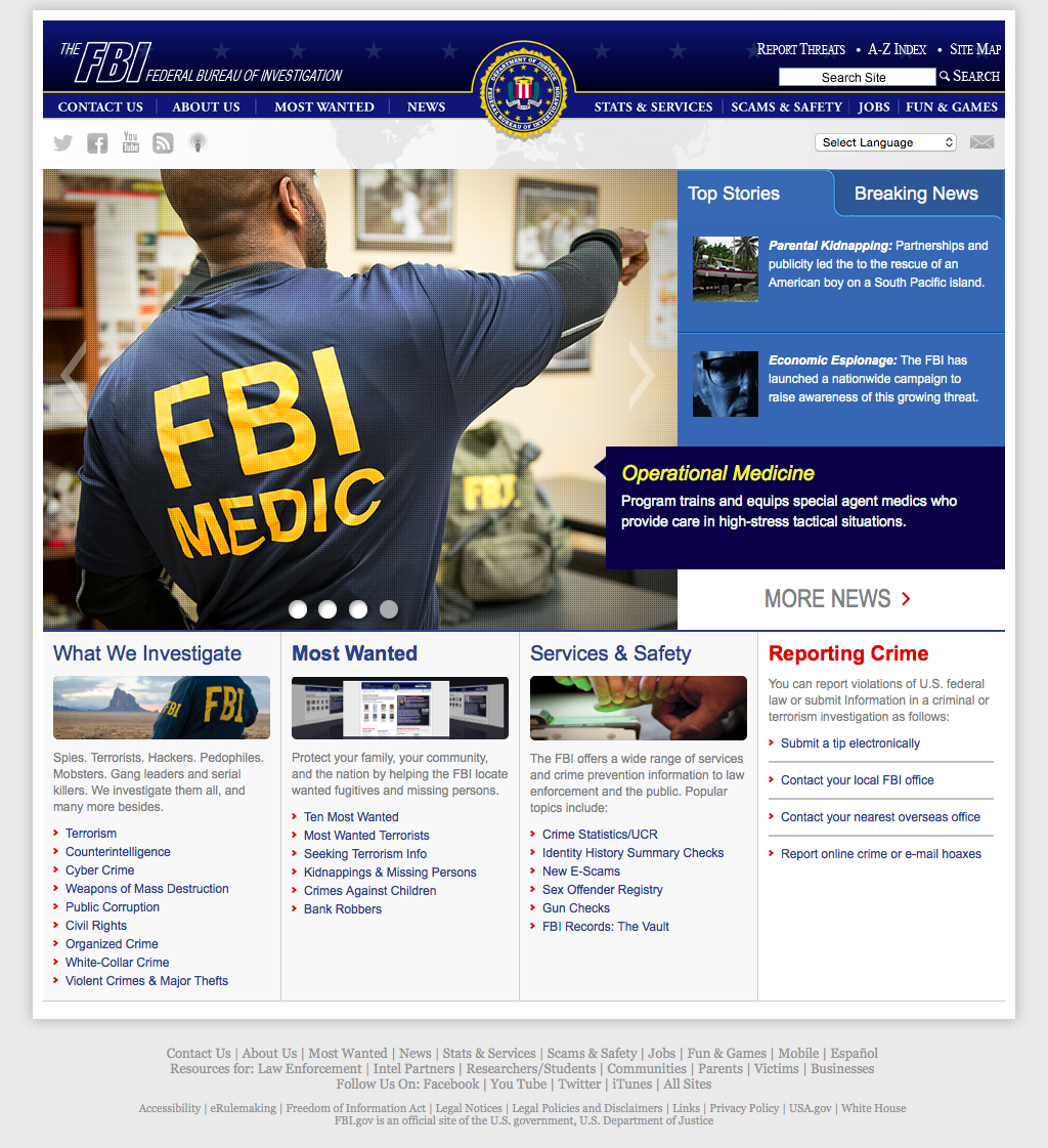 FBI front page — wildcardcorp.com